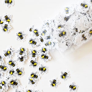 Tiny Bee Stickers 5-pack or 10-pack, Die Cut 1"x1" Handmade Vinyl ...
