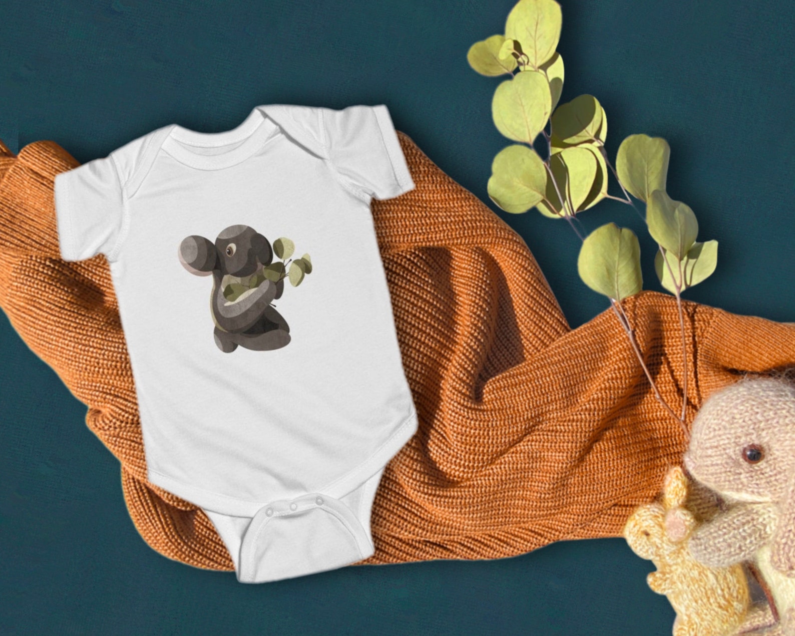Koala Bear Baby Bodysuit / Unisex Baby Clothes / Newborn | Etsy
