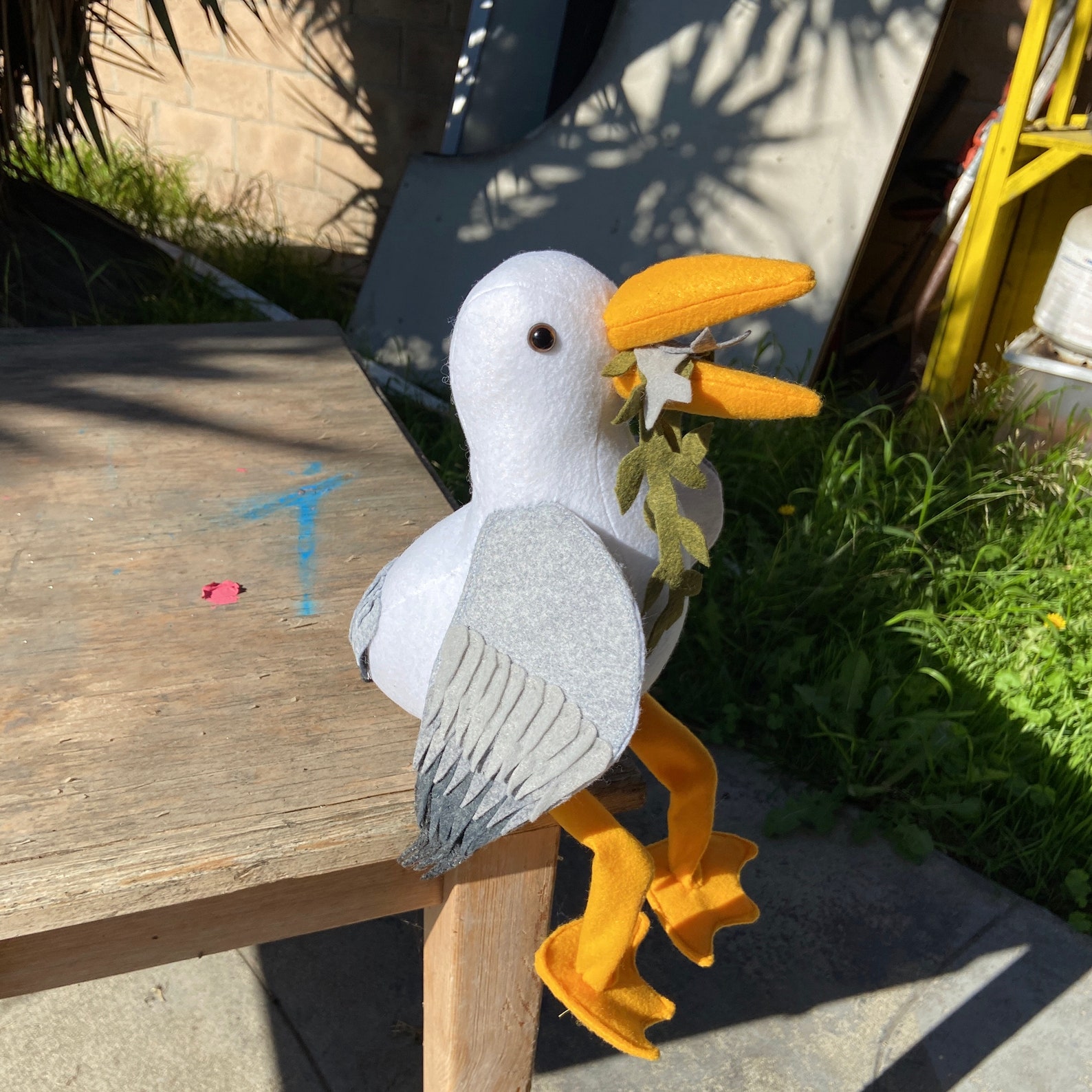 Seagull Stuffed Seagull Beach Bird | Etsy