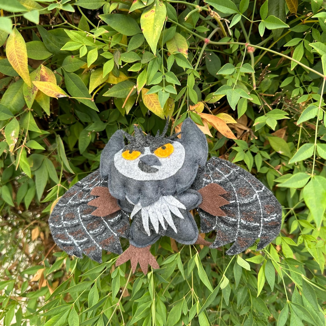 Owlman Cryptid Plushie - Spook Chibi Doll - Etsy