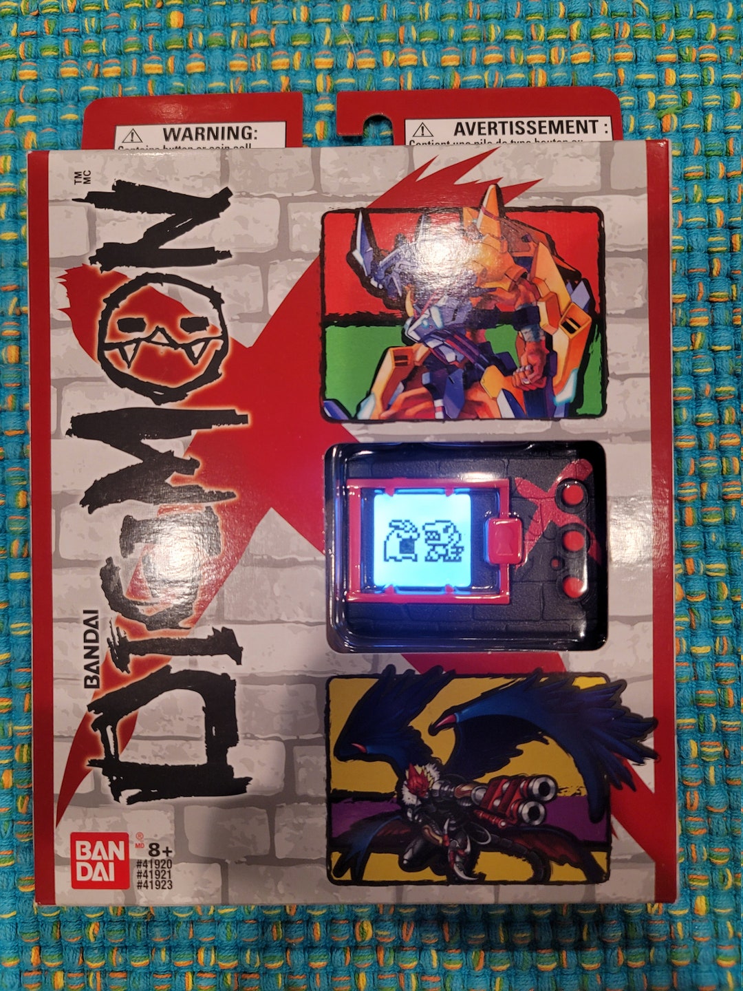 Full Backlit Digimon Digivice X - Black & Red - Virtual Pet English NEW ...