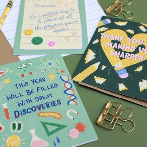 Thank You Teacher Card - 'making Us Sharper' Appreciation Card for ...