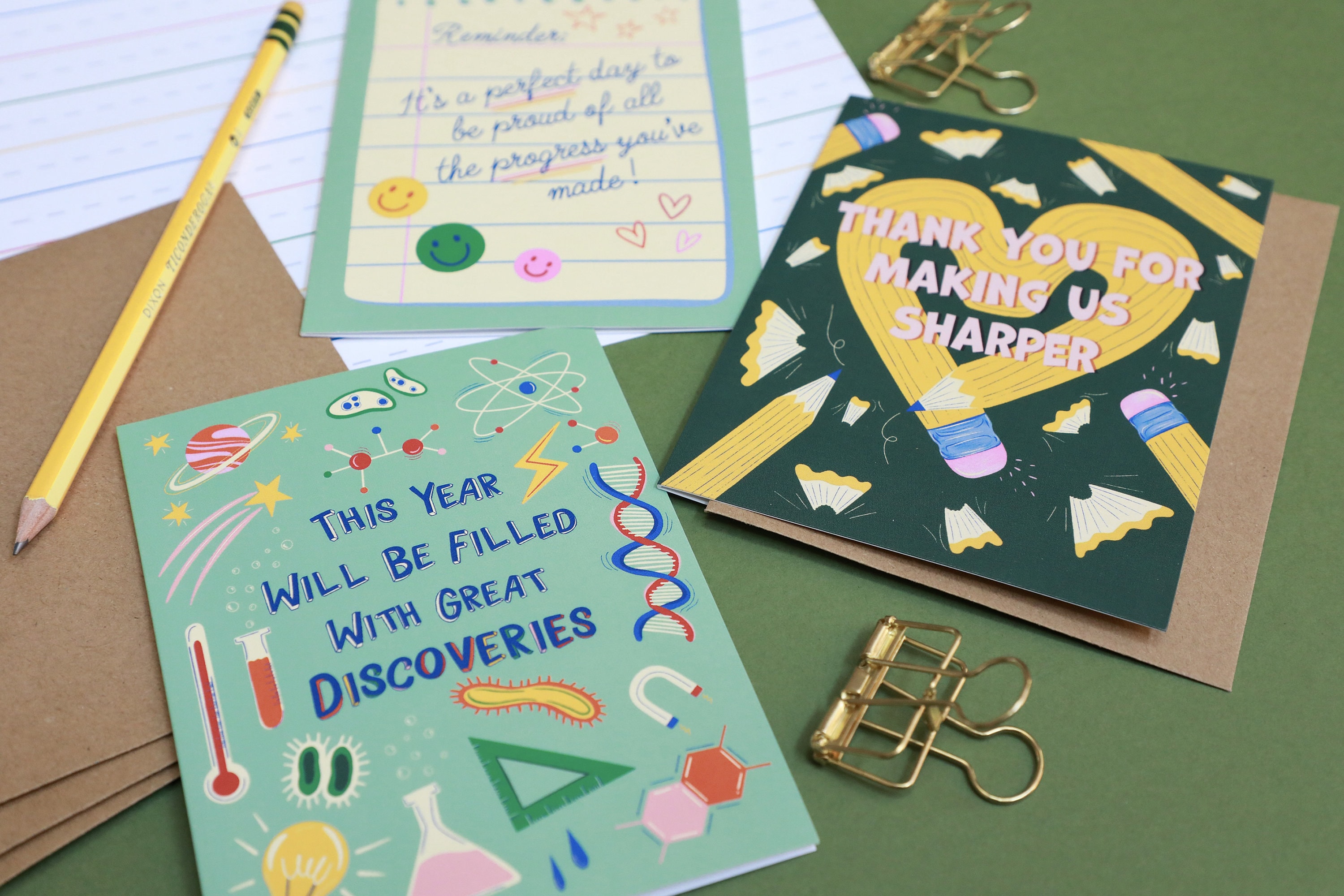 Thank You Teacher Card - 'making Us Sharper' Appreciation Card for ...