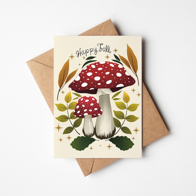 Fall Greeting Card - Etsy