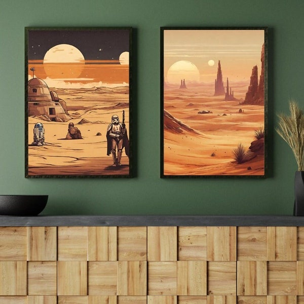 Starwars Landscape Art - Etsy