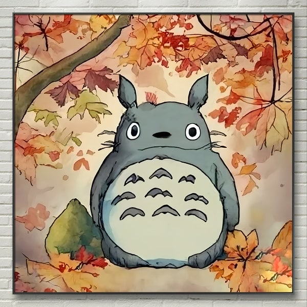 Totoro Watercolor - Etsy