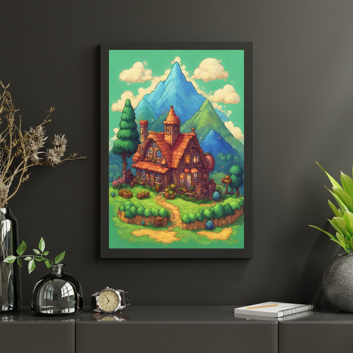 Digital Stardew Valley Poster Print Stardew Inspired Farm Landscape in ...