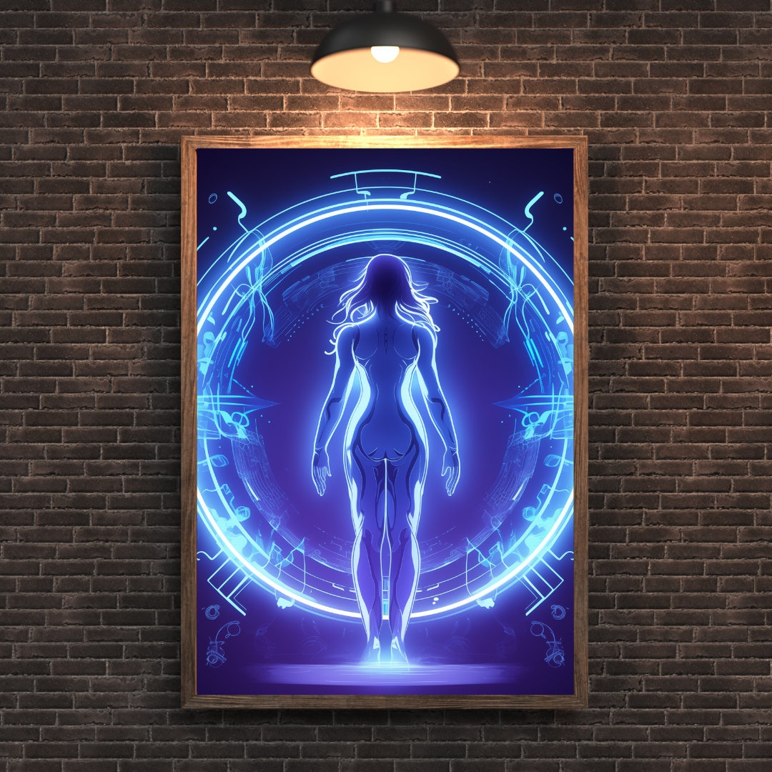 Digital Print of Cortana From Halo Master Chief's Hologram Ally ...