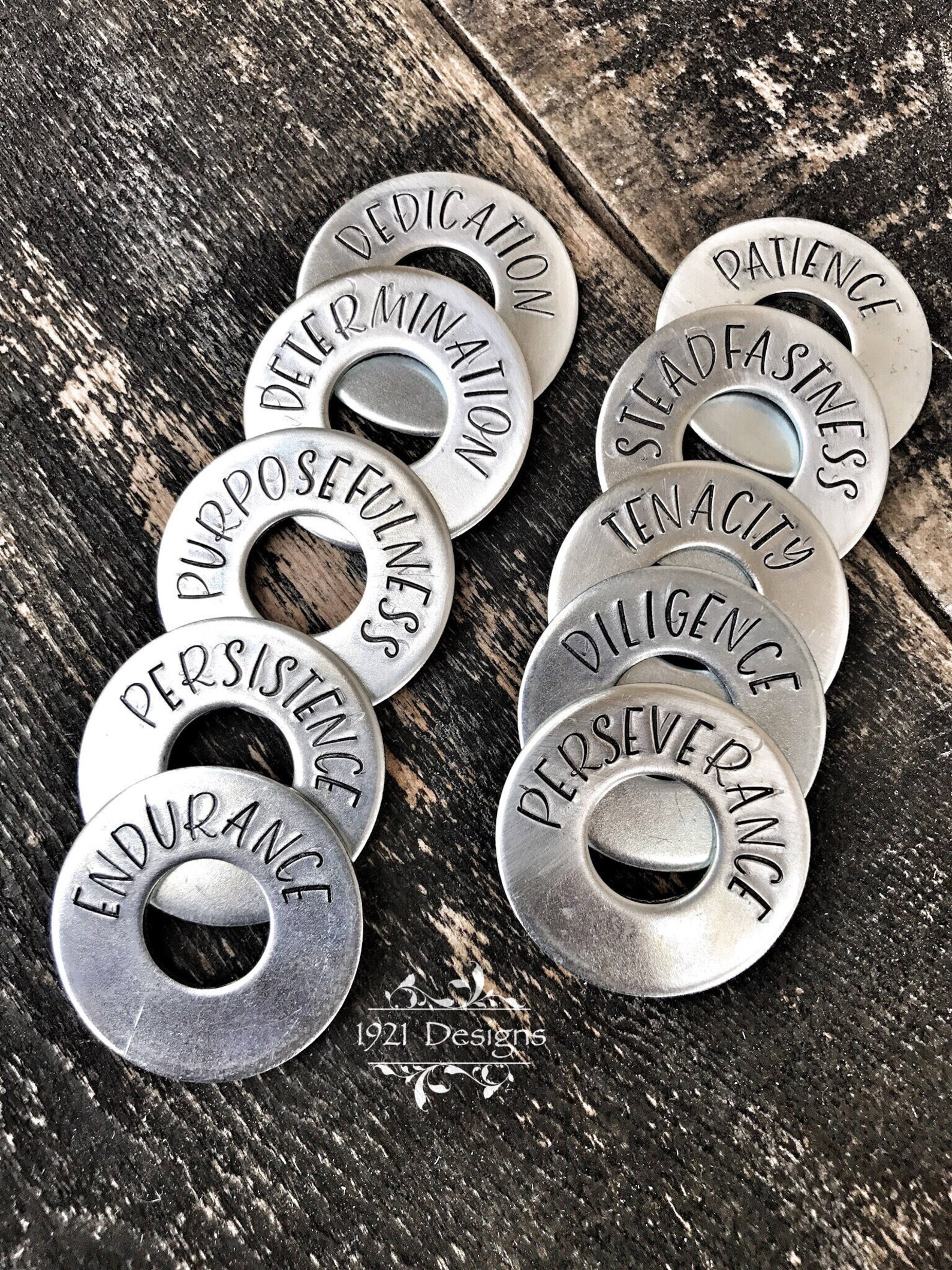 Personalized Key Ring - Heavy Duty Washer - Hand Stamped Jewelry - Etsy
