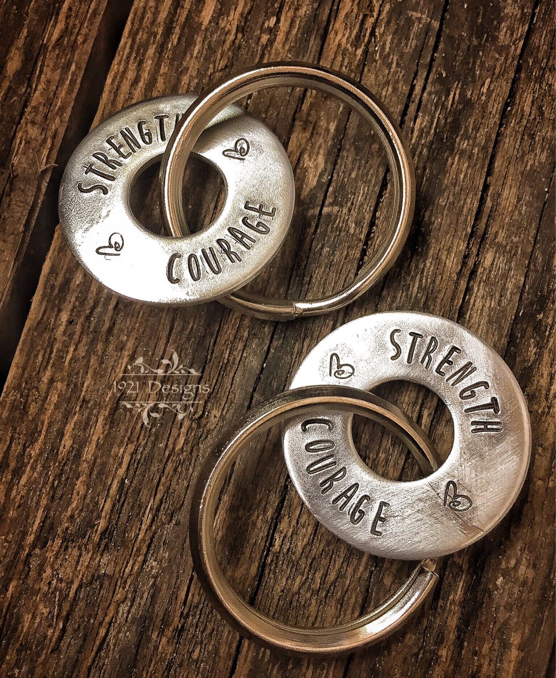 Personalized Key Ring - Heavy Duty Washer - Hand Stamped Jewelry - Etsy