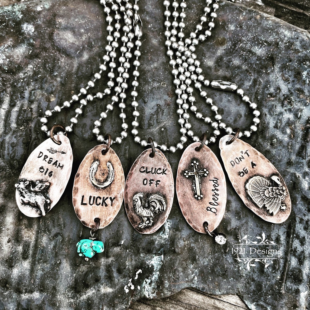 Pressed Souvenir Penny Necklaces - Hand Stamped - Etsy