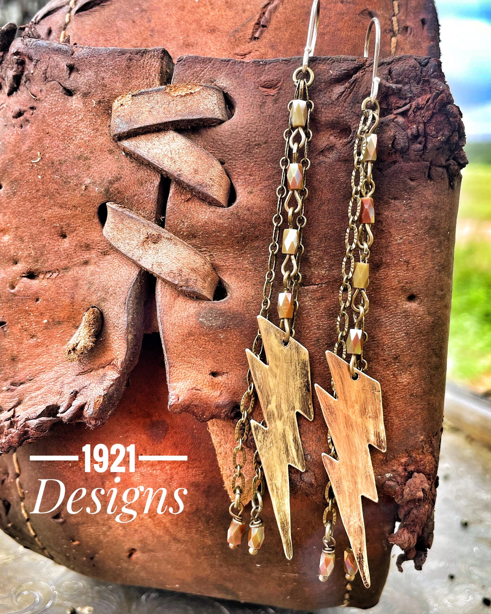 Lighting Bolt Earrings - Hand Made - Etsy