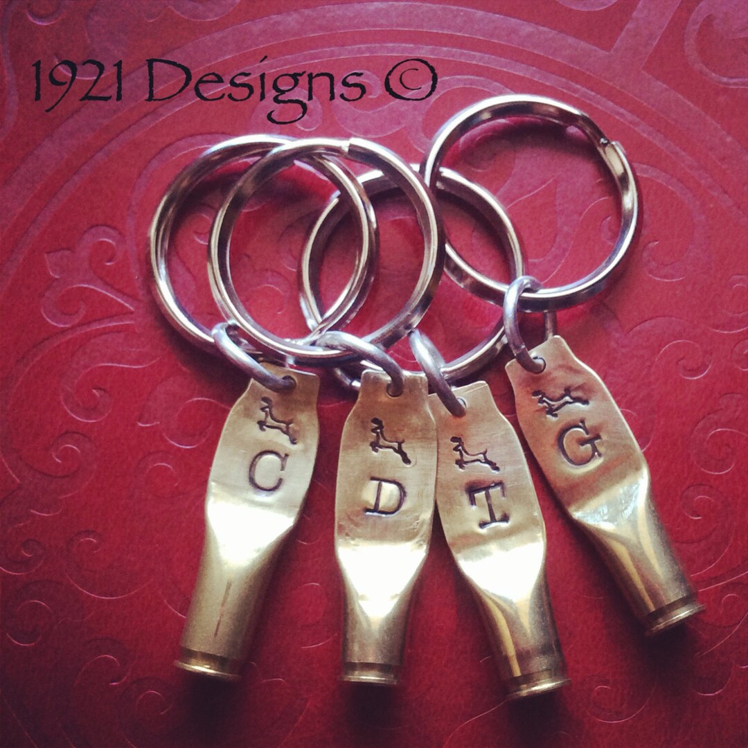 Stamped Key Rings - Etsy