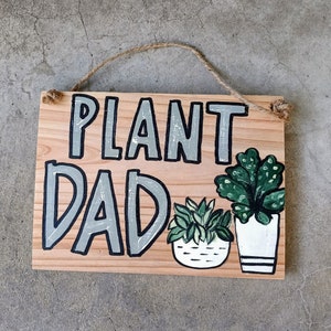 Plant Dad Pallet Sign, House Plant Wood Sign, Plant Lover Gift, Plant ...