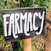 Farmacy Garden Sign Vegetable Stake Gardener Gift Farmer Decor Rustic ...