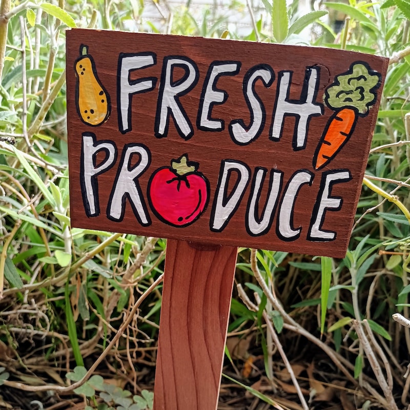 Produce Signs - Etsy