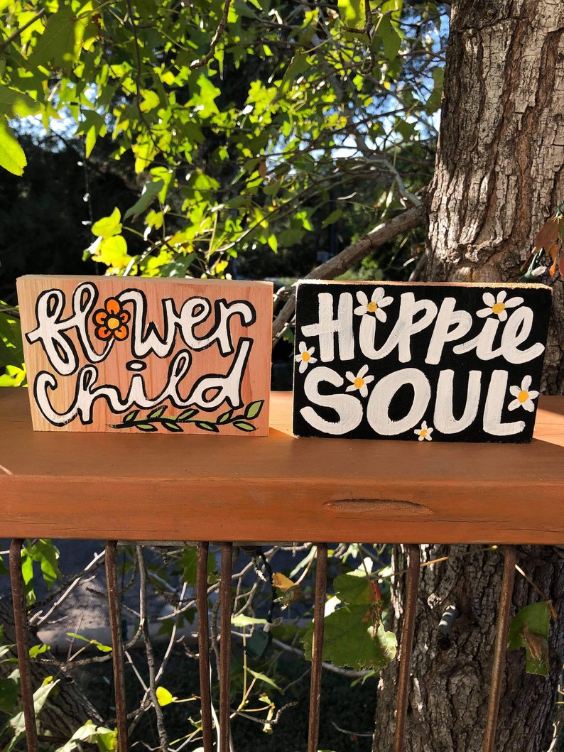 Flower Child Wood Sign Hippie Wooden Sign Cute Gift - Etsy