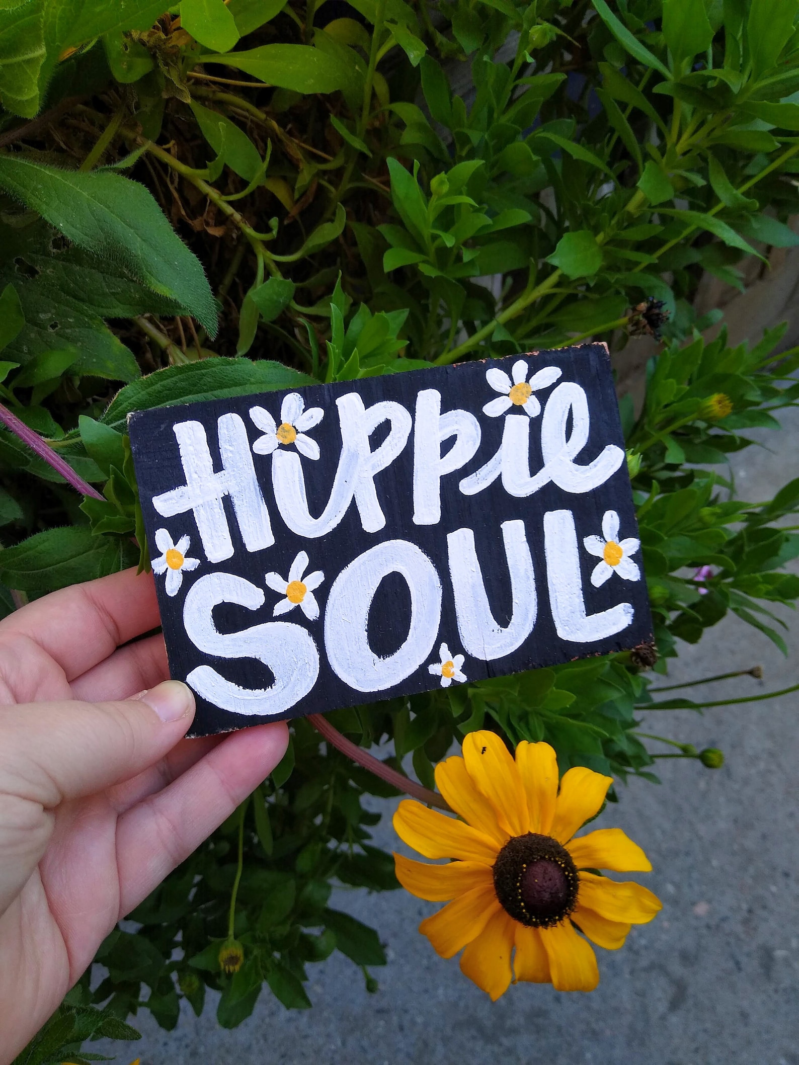 Inspirational Hippie Soul Wall Art Positive Living Sign - Etsy