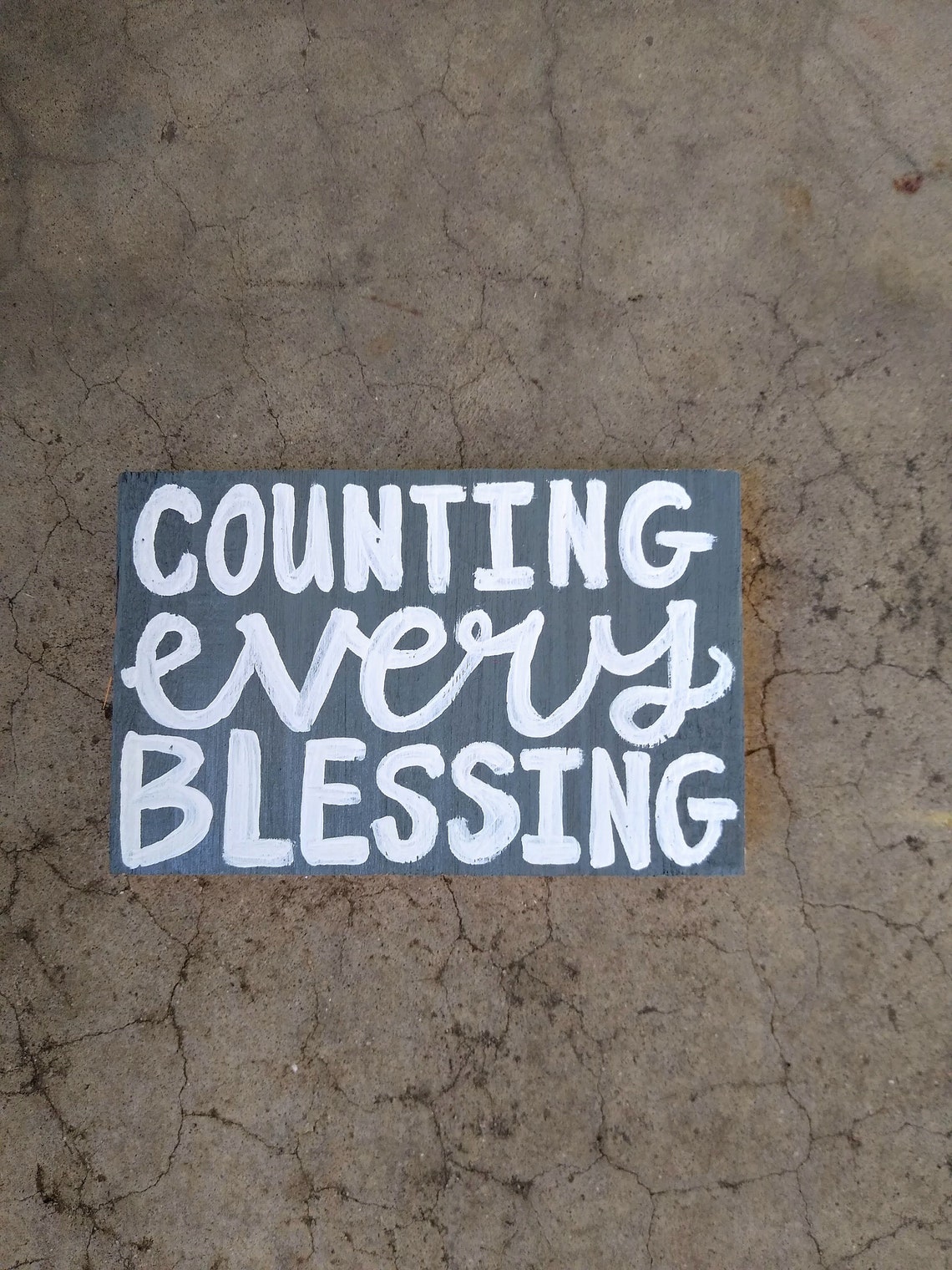 Counting Every Blessing Wood Sign Blessed Wooden Sign Cute - Etsy Denmark
