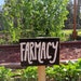 Farmacy Garden Sign Vegetable Stake Gardener Gift Farmer Decor Rustic ...