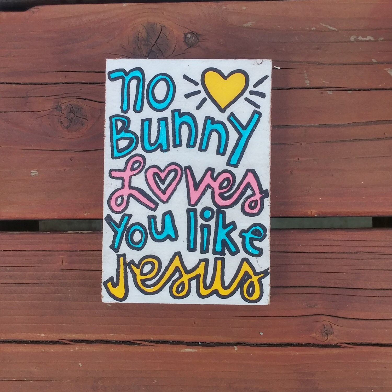 Jesus Loves You Wood Decorative Block Easter Pallet Sign No - Etsy New ...
