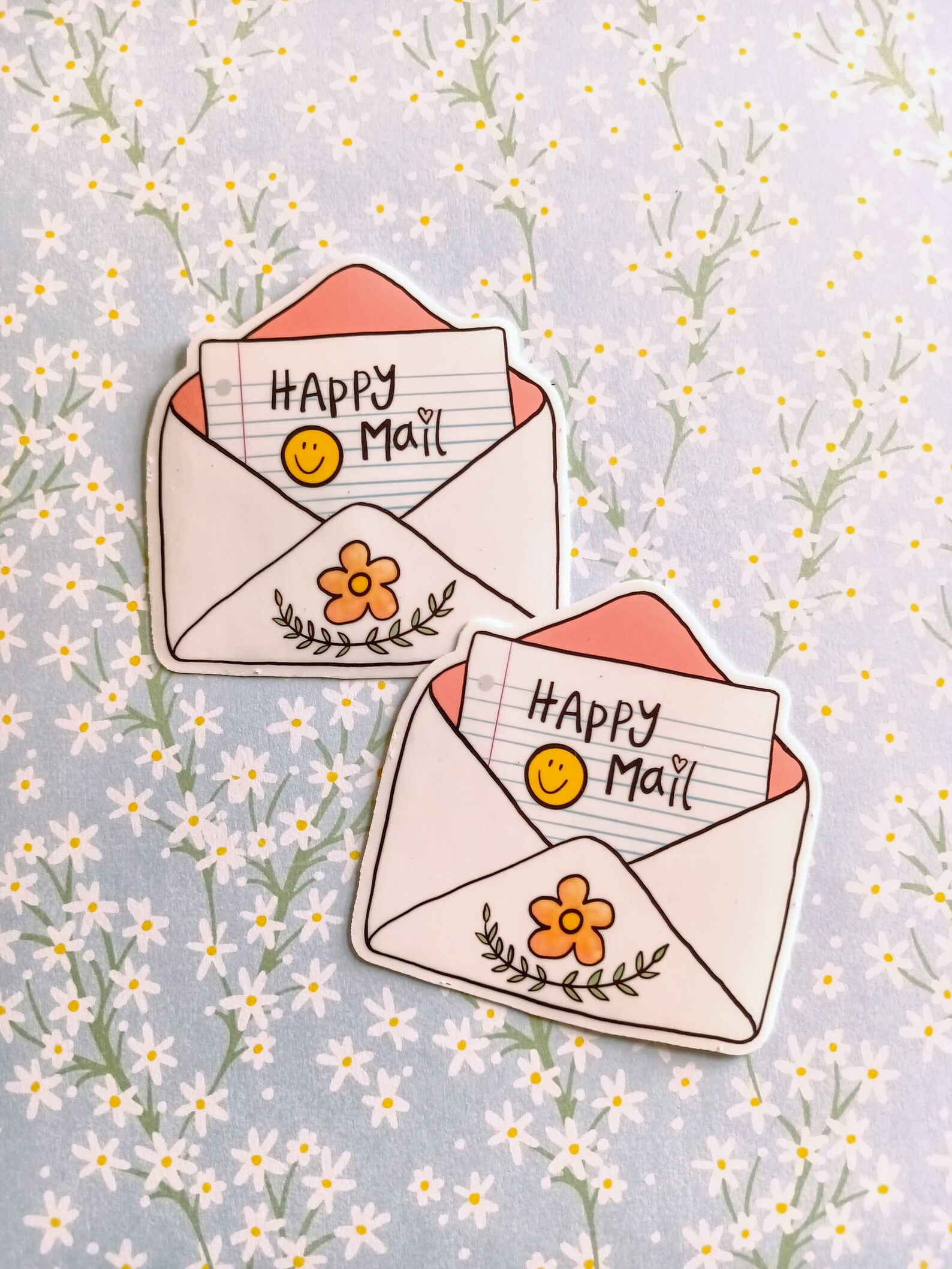 Happy Mail Sticker Die Cut Letter Sticker Laptop Hydroflask | Etsy