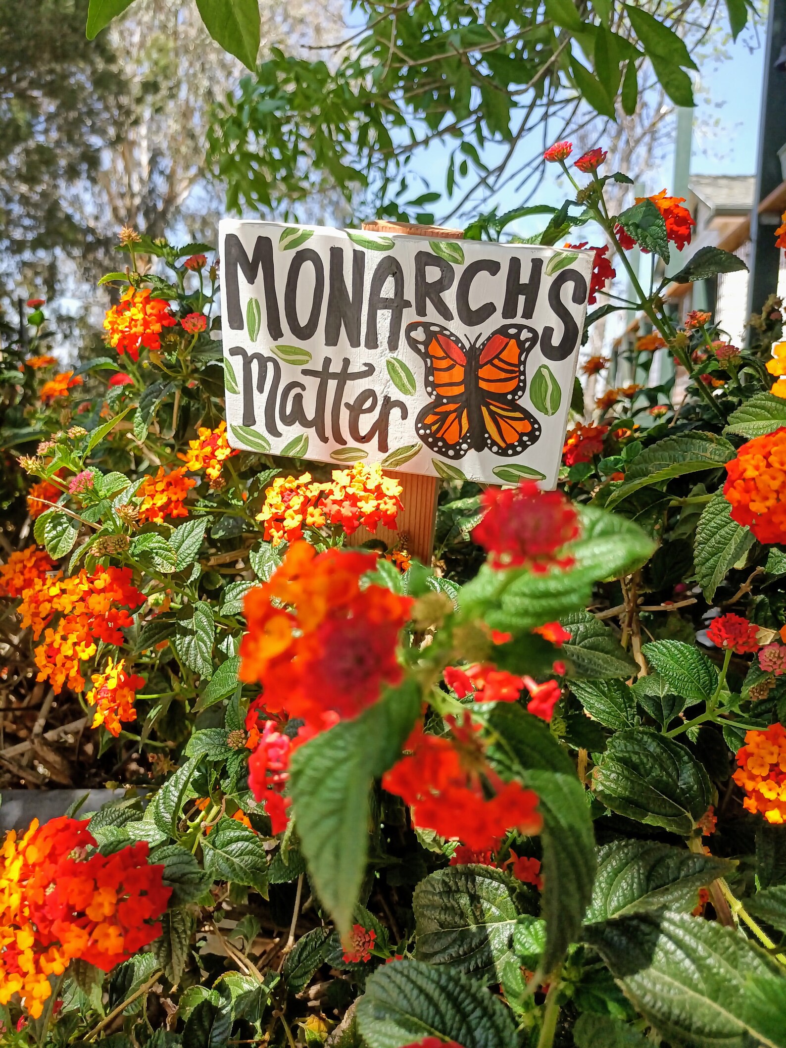 Monarchs Matter Butterfly Garden Sign, Butterflies Wooden Sign, Flower ...