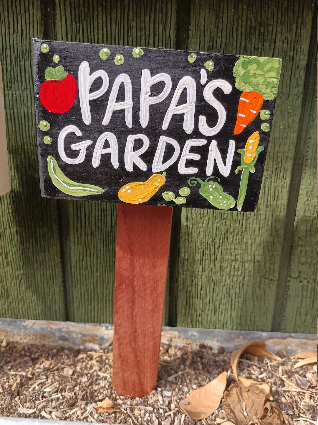 Personalized Vegetable Garden Sign, Custom Name Wood Garden Sign ...