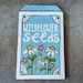 Wildflower Wood Sign Flower Seed Hand Painted Wooden Sign - Etsy
