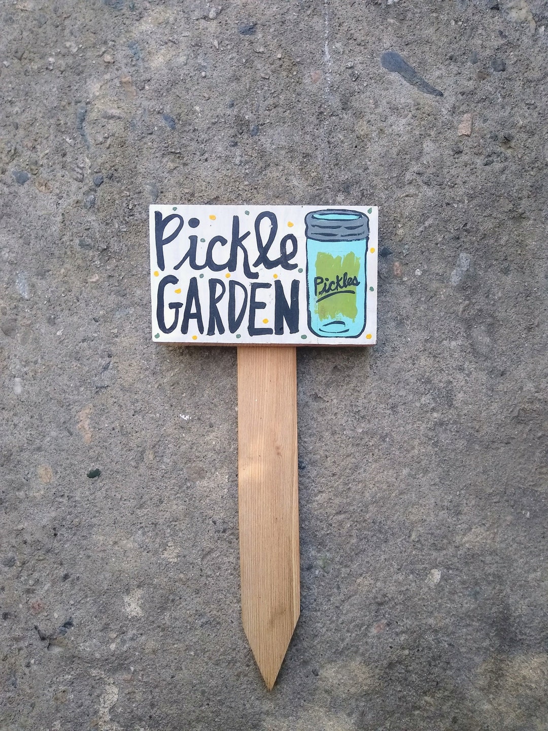 Pickle Garden Sign, Garden Marker, Pickles Sign, Gardener Gift ...