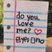Love Note Valentine's Day Gift, Check Yes or No Sign, Wood Love Note ...