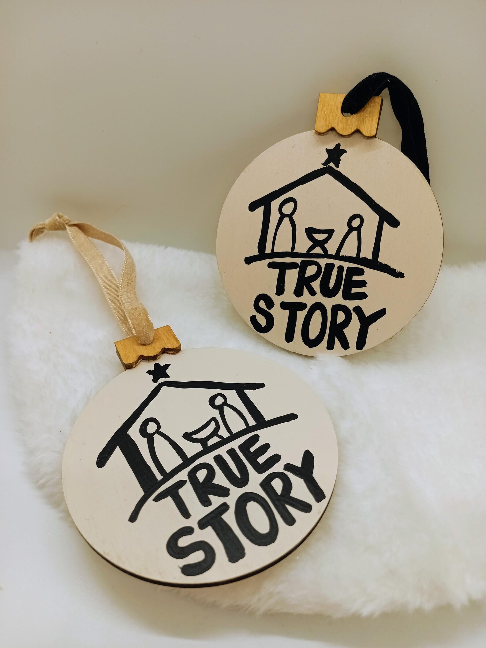 Christmas Story Ornament Nativity Gift Tag Holiday Christian Tree ...
