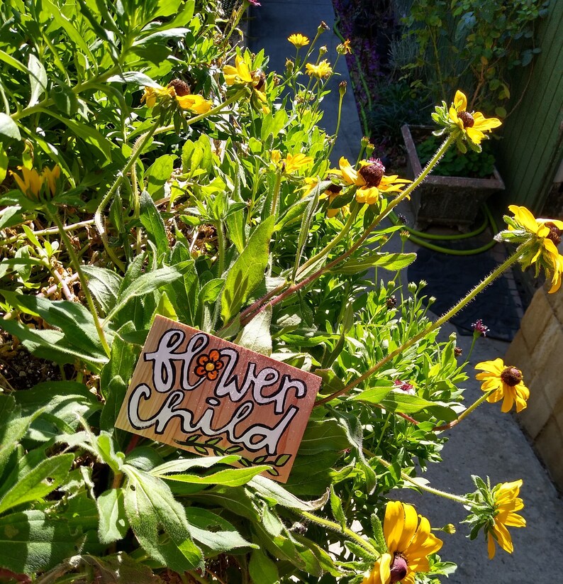 Flower Child Wood Sign Hippie Wooden Sign Cute Gift - Etsy