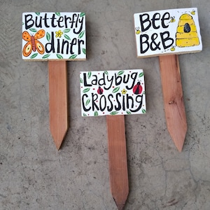 Bee B & B Garden Sign, Save the Bees Wooden Sign, Bee Sign, Honeybee ...