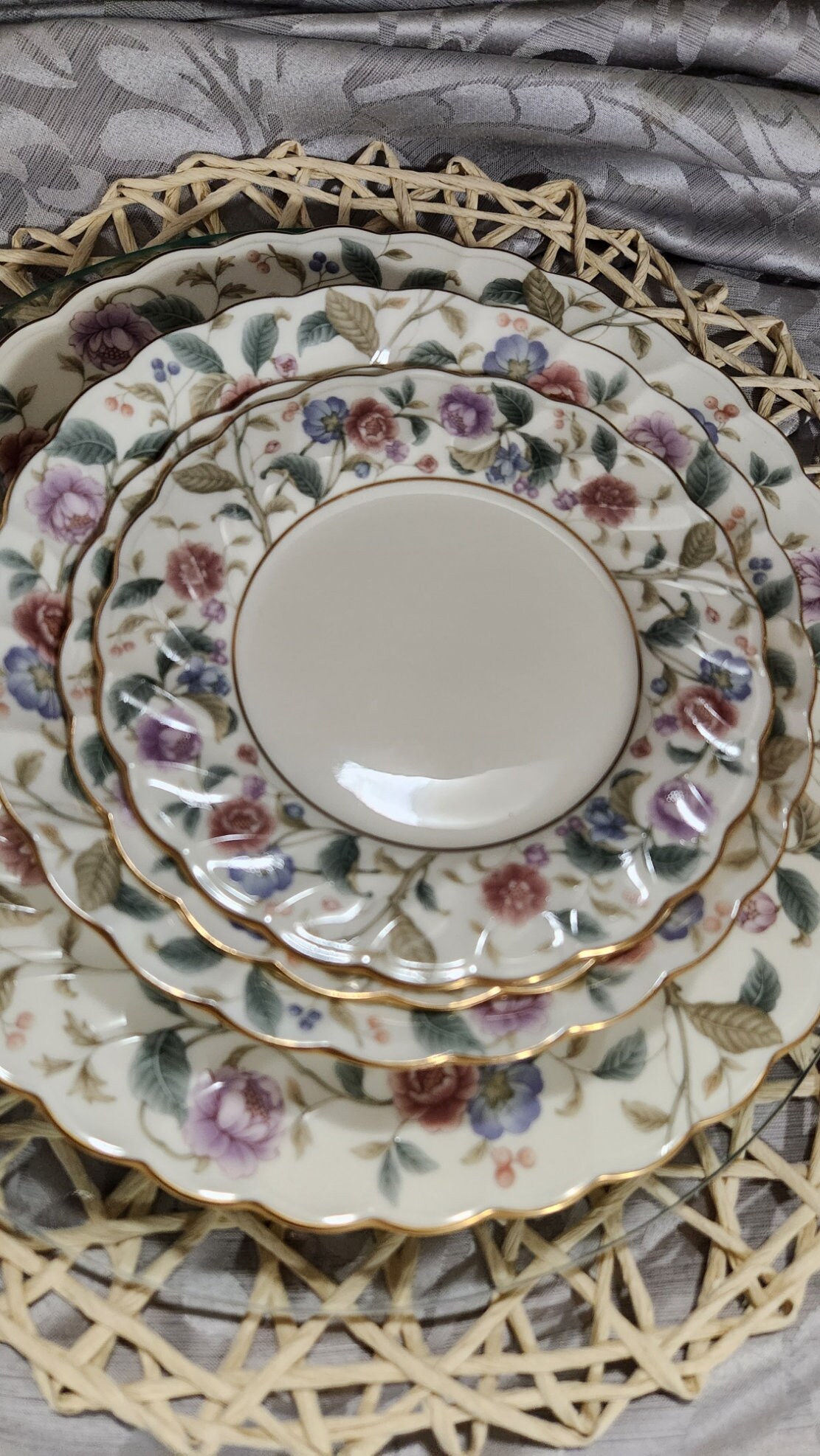 Vintage "la Prada" by Noritake - Dinner Plate, Coupe Soup Bowl, Bread ...