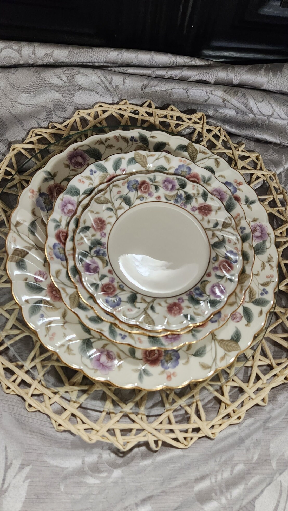 Vintage "la Prada" by Noritake - Dinner Plate, Coupe Soup Bowl, Bread ...