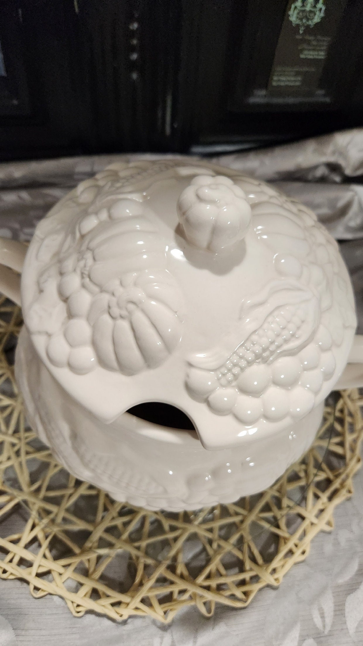 Vintage WCL Pottery White Fall Harvest Soup Tureen - Etsy Ireland