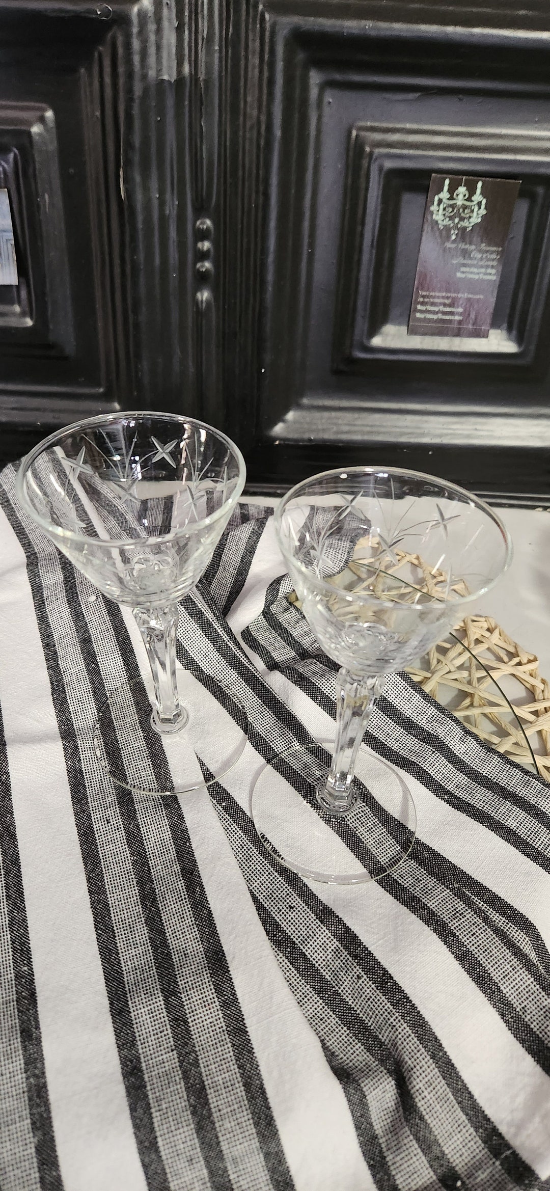 Vintage Two candlelight Liquor Cocktail Glasses by Libbey Glass Co. - Etsy