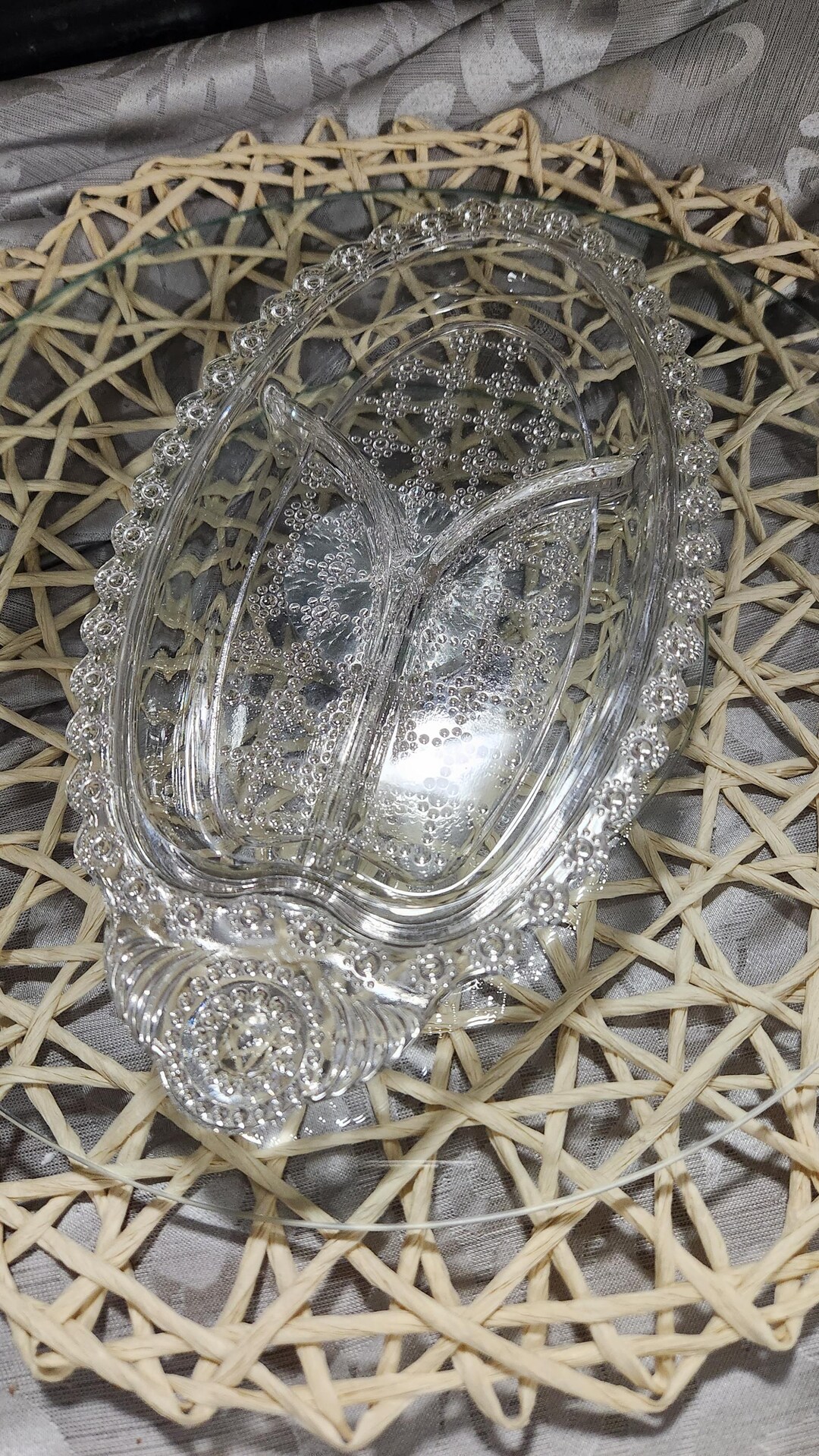 Vintage "jewel" Three Part Relish Dish by Hazel-atlas - Etsy