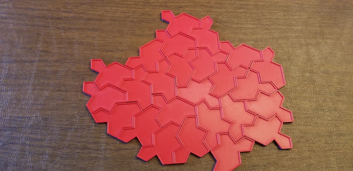 Spectre Tiles New Aperiodic Tiling With No Reflections - Etsy