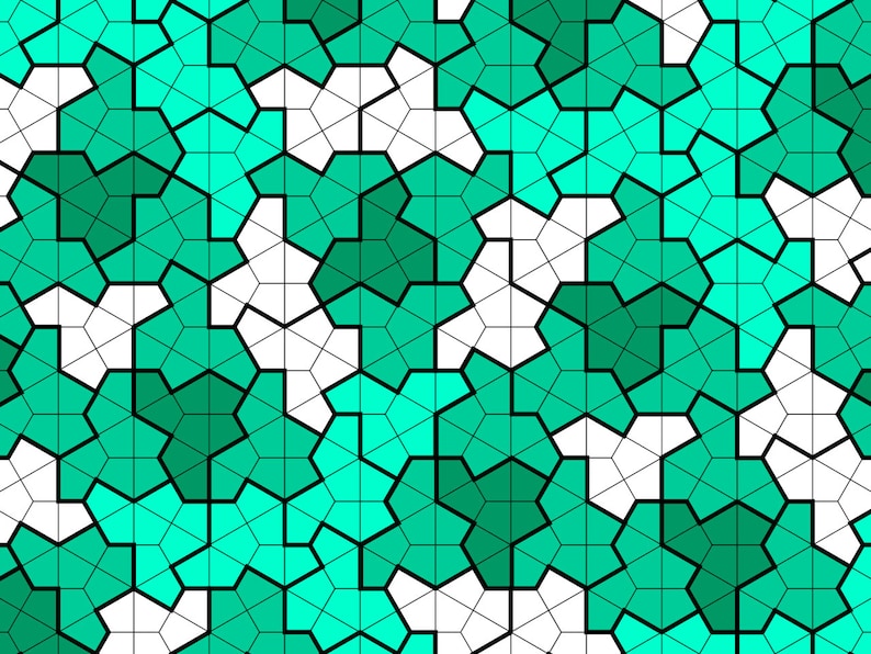 Single Tile Aperiodic Tiling Sets of 25 - Etsy