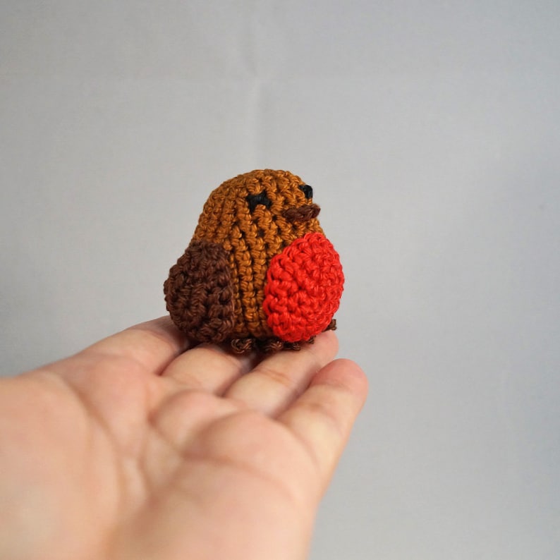 Small Crocheted Robin - Etsy