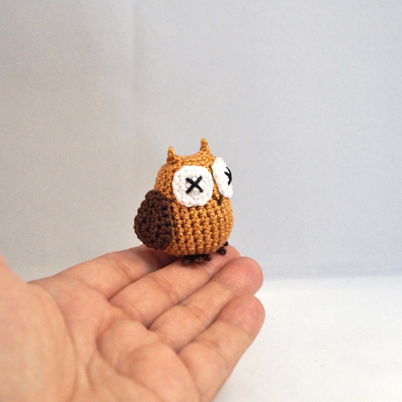 Mini Crocheted Owl - Etsy