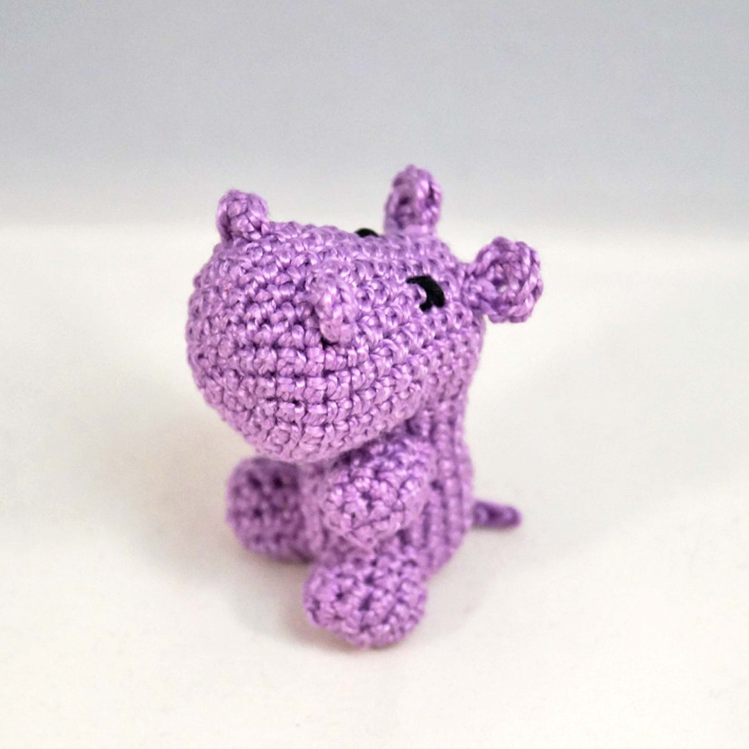Mini Crocheted Hippo - Etsy