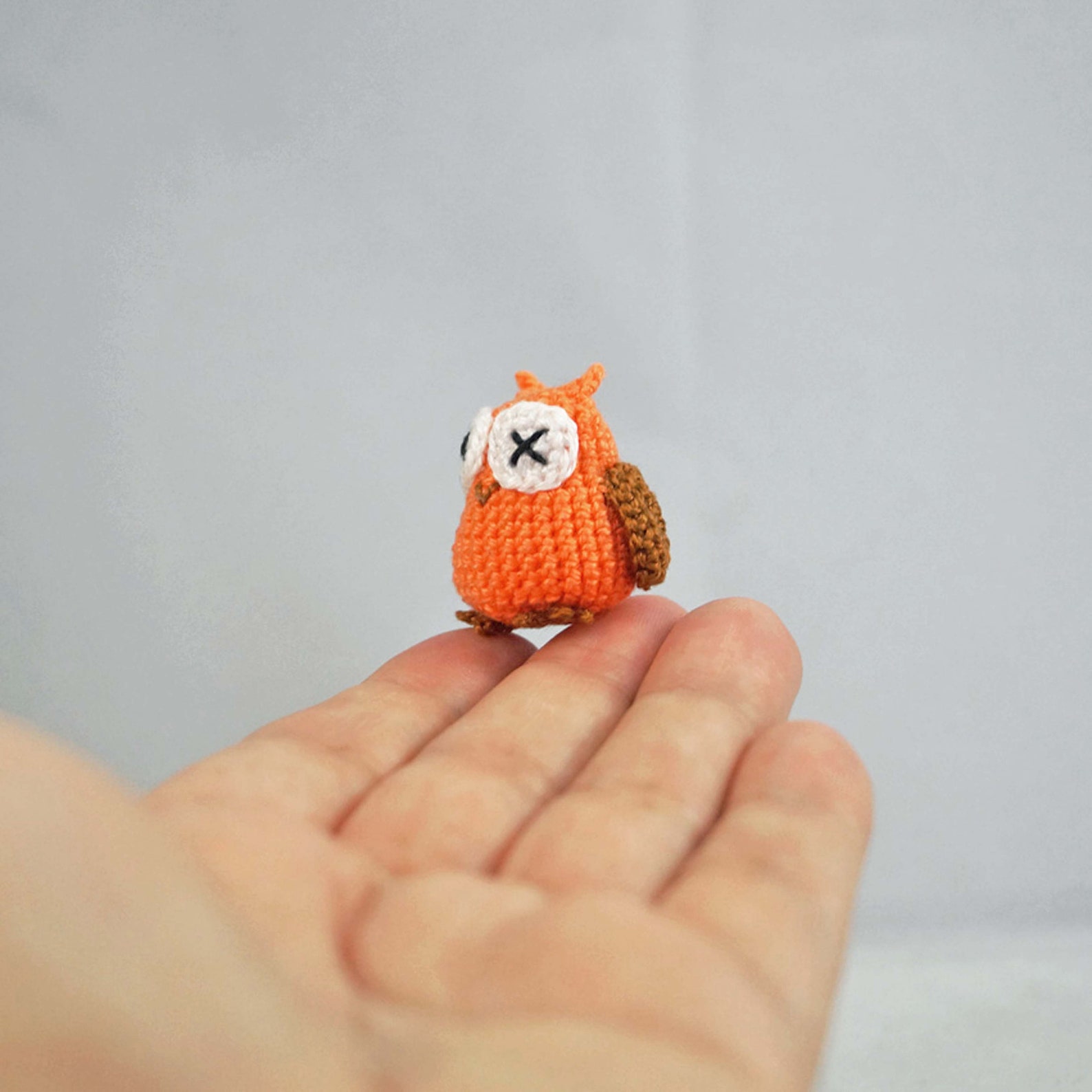 Micro Crocheted Owl - Etsy