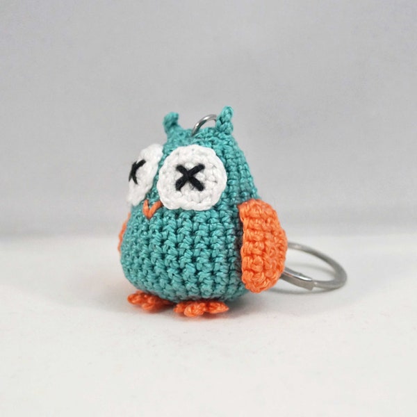 Crochet Owl Keychain - Etsy