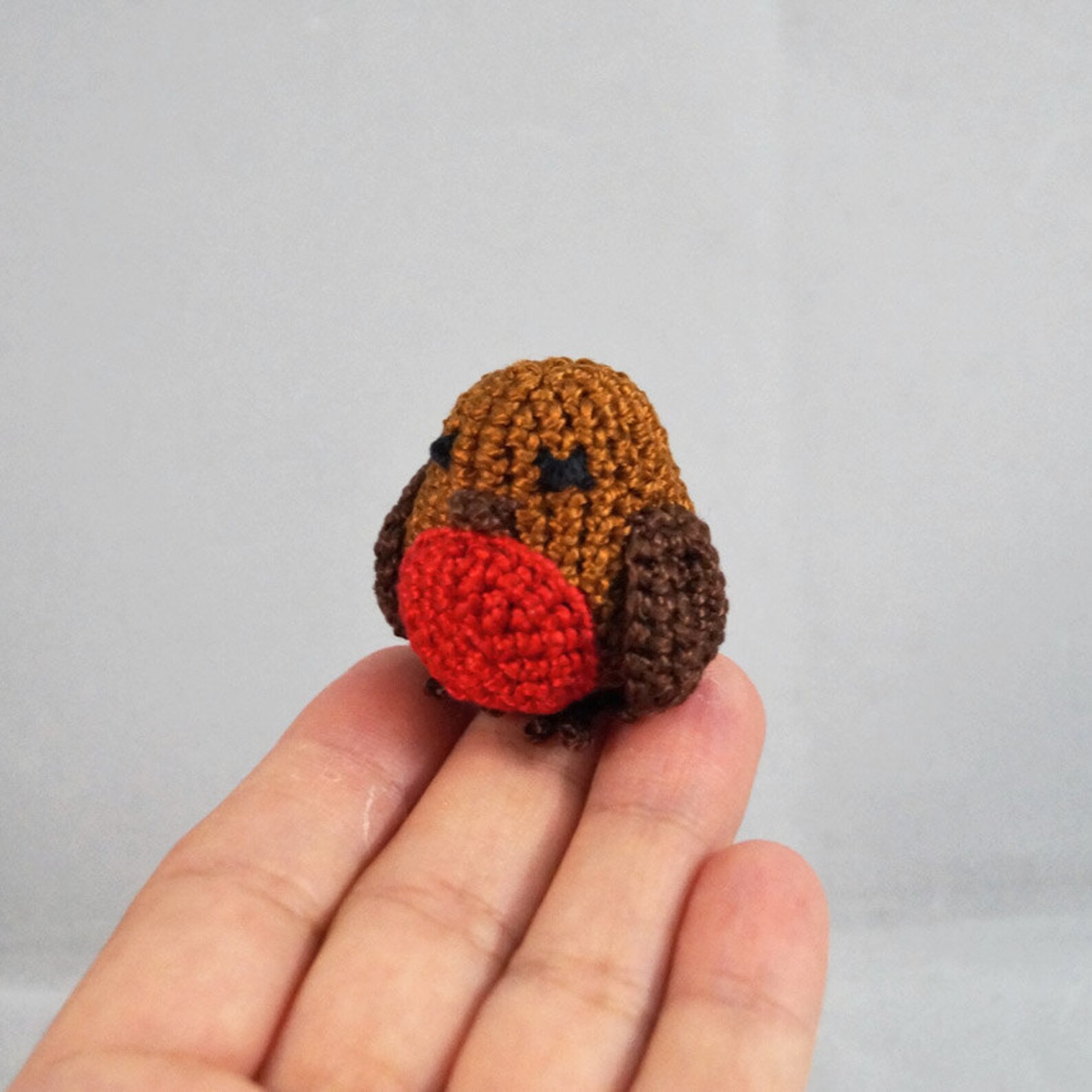 Mini Crocheted Robin - Etsy