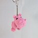Hippo Keychain Bag Charm Keyring Crocheted Size Mini - Etsy