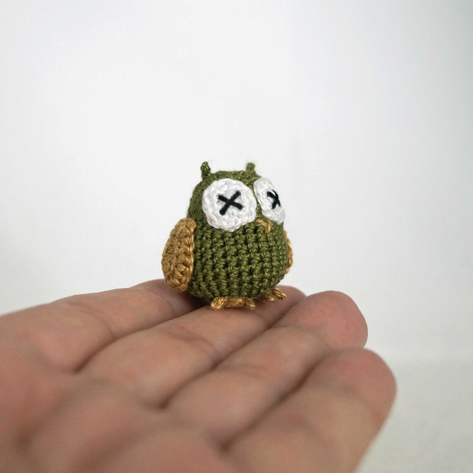 Micro Crocheted Owl - Etsy