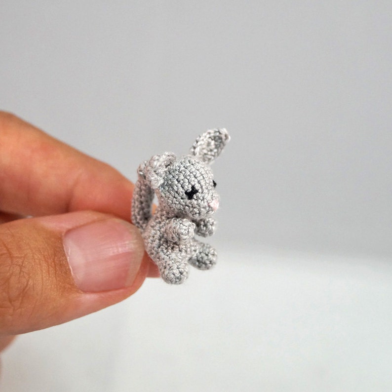 Nano Crocheted Cat Extreme Miniature Crochet | Etsy
